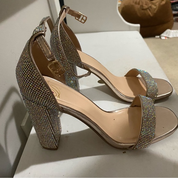 Heart In D | Shoes | Rhinestone Heels | Poshmark